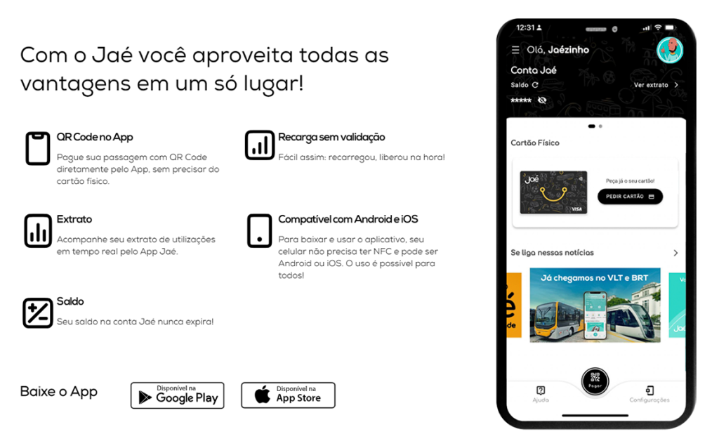 Baixar o app – Jaé